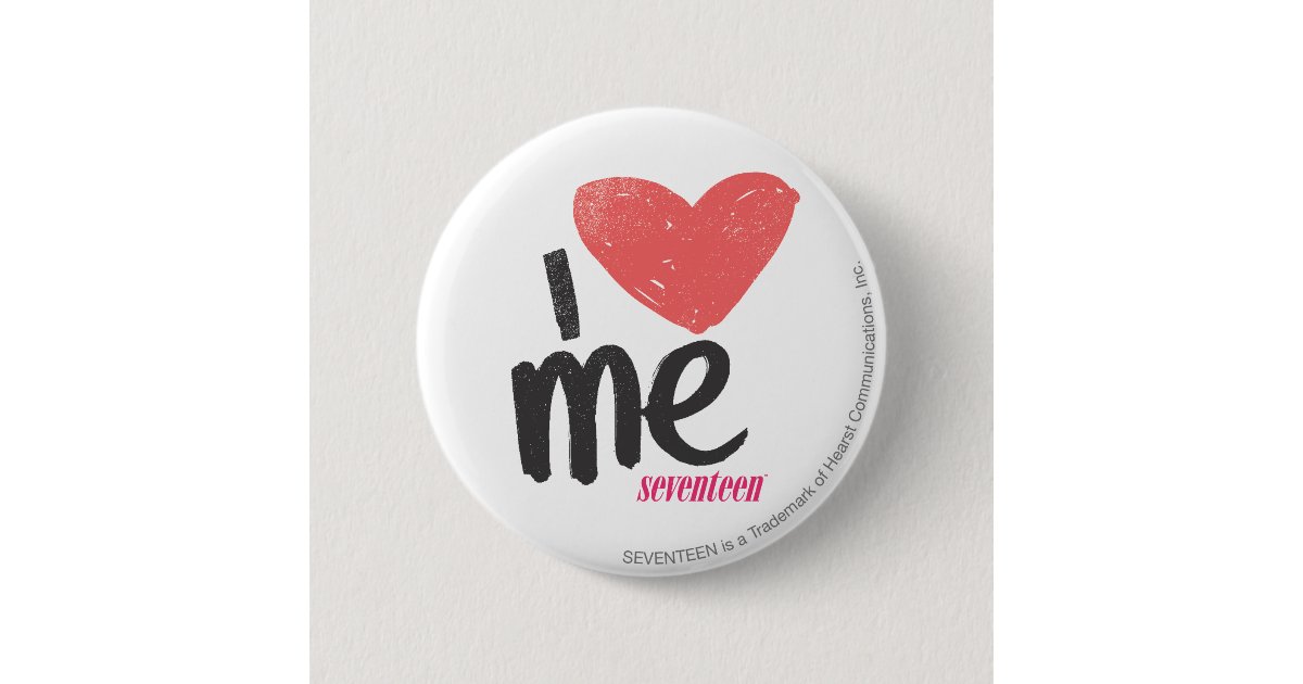 I Heart Me Pink 6 Cm Round Badge | Zazzle