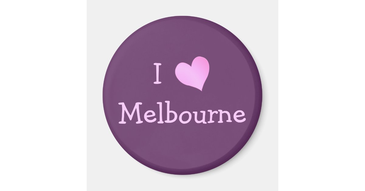 I Love Melbourne Magnet | Zazzle
