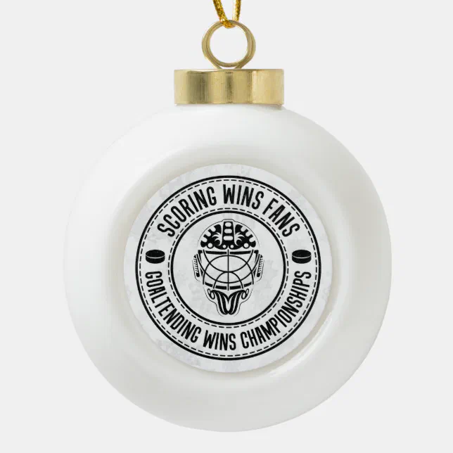 Ice Hockey Goalie Holiday Decoration | Zazzle