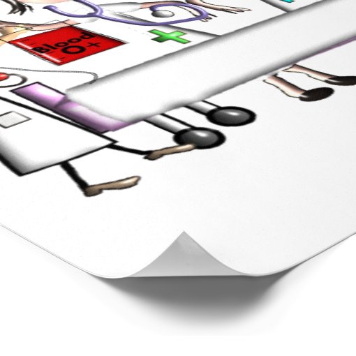 ICU Nurse Canvas Art -Unique 3D Artist Graphics Poster | Zazzle