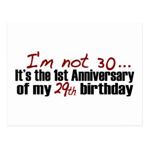 Funny 30th Birthday Postcards | Zazzle AU