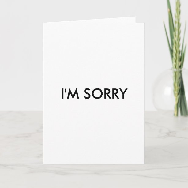 Sorry Cards | Zazzle AU
