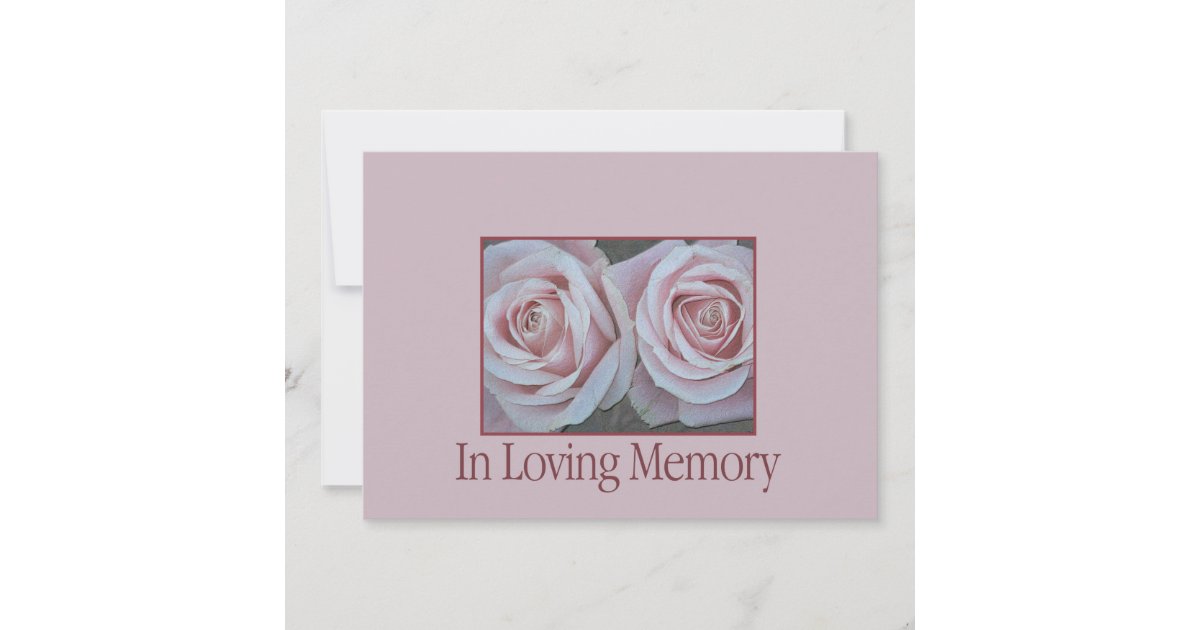 In Loving Memory Memorial Service Invitation | Zazzle