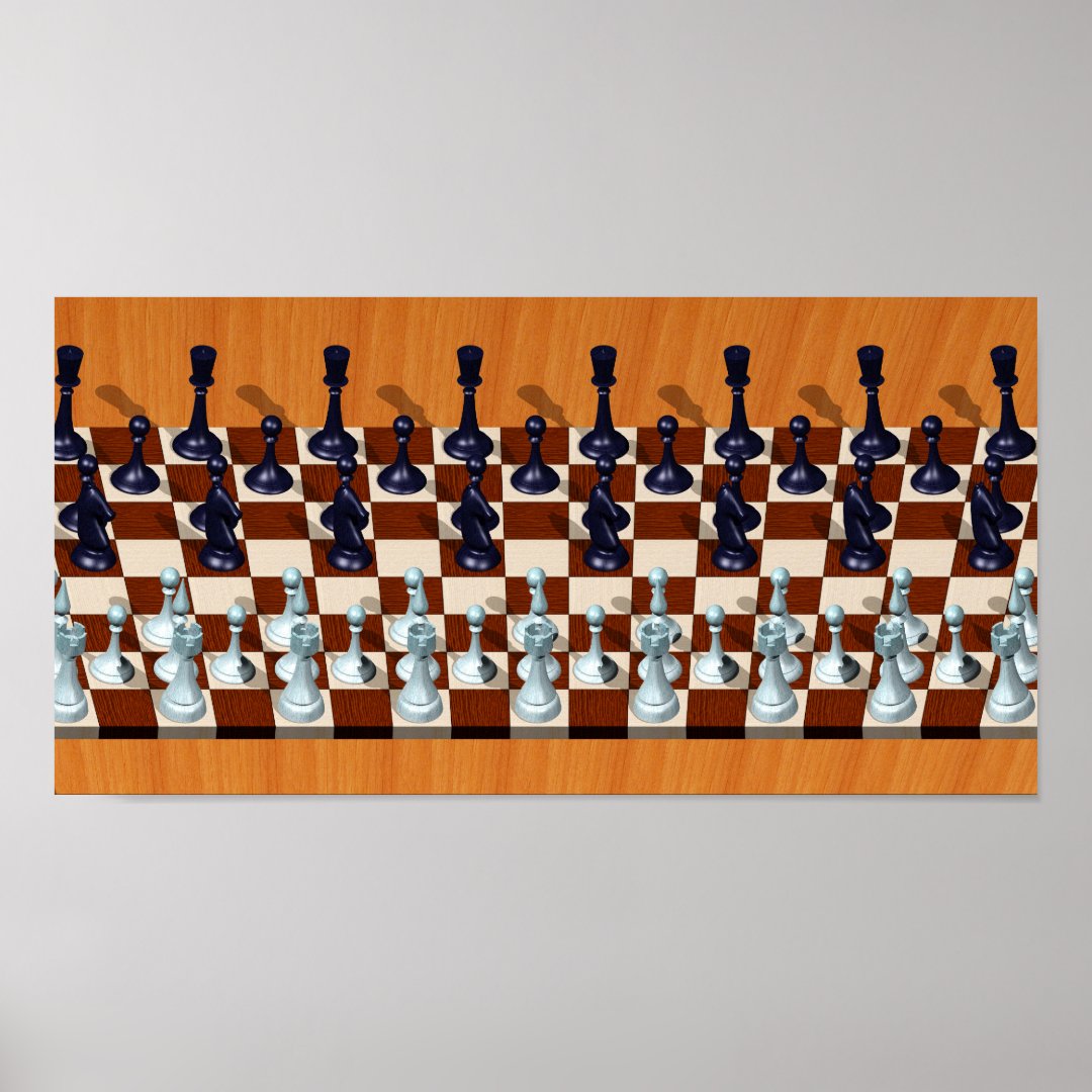Infinite Chess 3D stereogram Poster | Zazzle