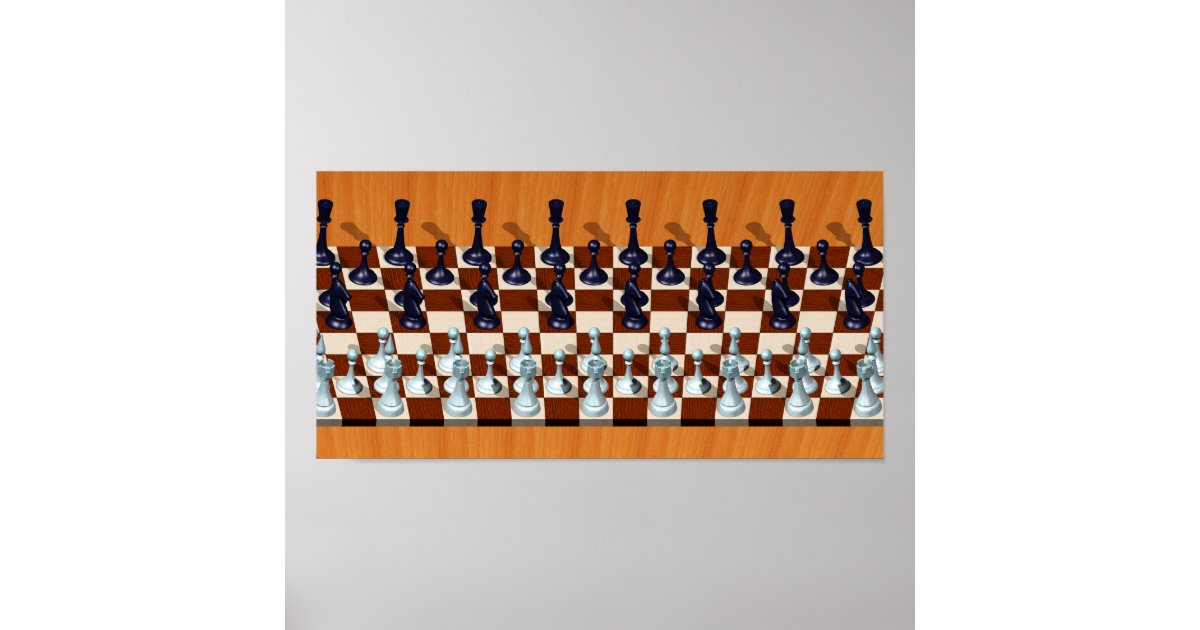Infinite Chess 3D stereogram Poster | Zazzle
