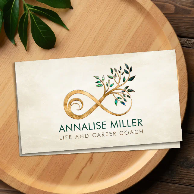 Infinity Symbol - Tree branch Business Card | Zazzle