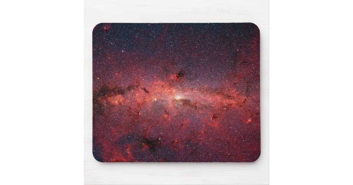 Infrared Image of the Milky Way Galaxy Mouse Pad | Zazzle