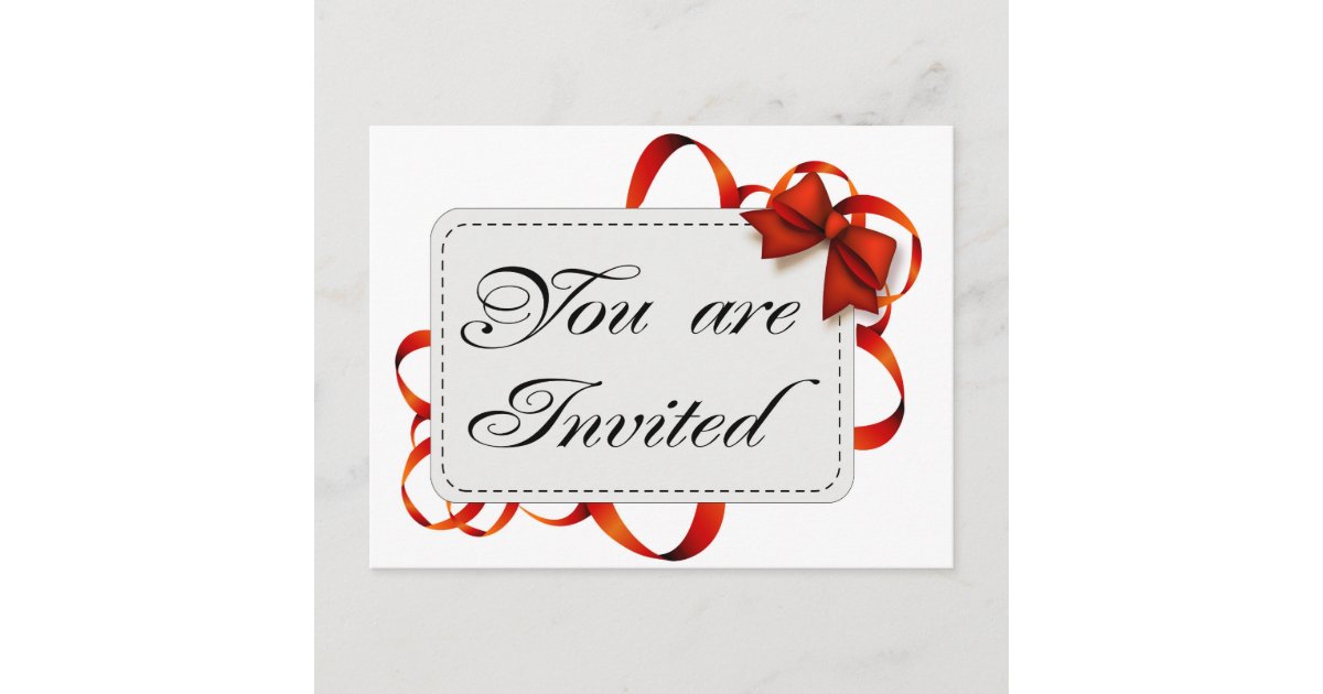 Invitation card >> You Are Invited | Zazzle