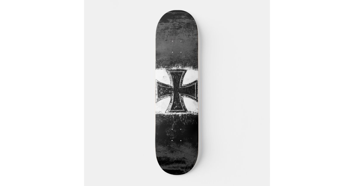Iron Cross Skateboard | Zazzle