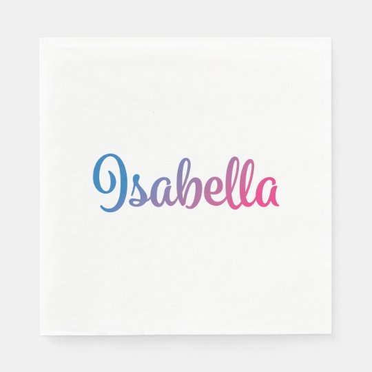 Isabella Stylish Cursive Napkin Au