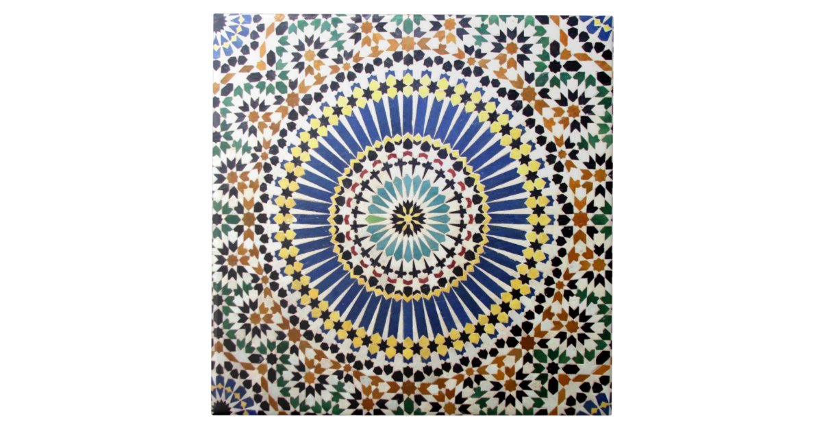 Islamic Art Patterns Ceramic Photo Tile | Zazzle