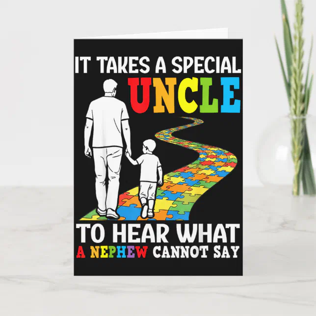 It Takes A Special Uncle To Hear What A Nephew Can Card | Zazzle
