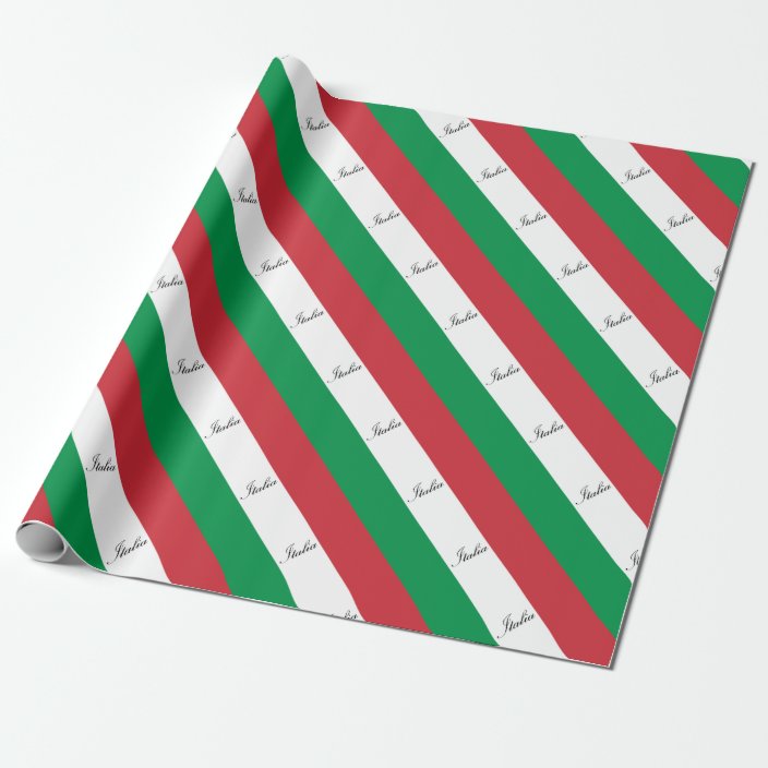 Italian Flag - Flag of Italy - Italia Wrapping Paper | Zazzle.com.au