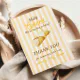 Italian Yellow Bow Cannoli Baby Shower Favour Thank You Card | Zazzle