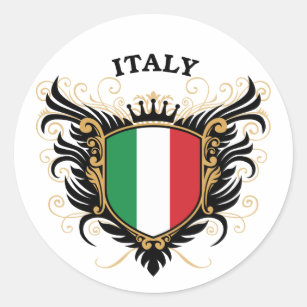 Italy Flag Stickers | Zazzle AU