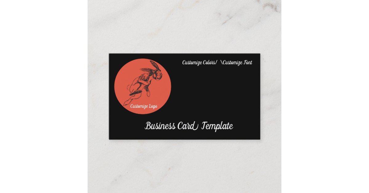 Jack Rabbit Logo Business Card | Zazzle