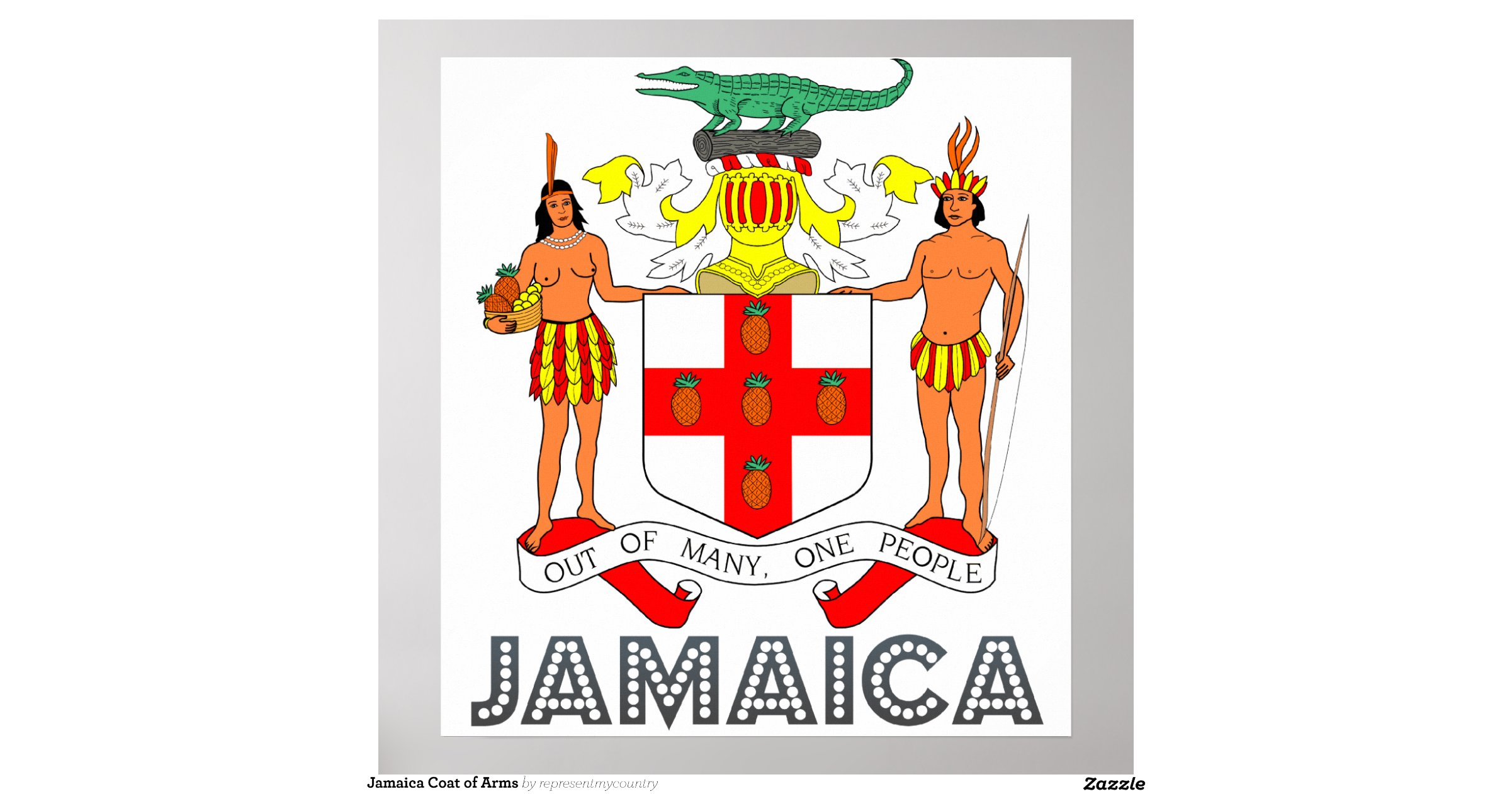 Jamaican Crest Tattoos