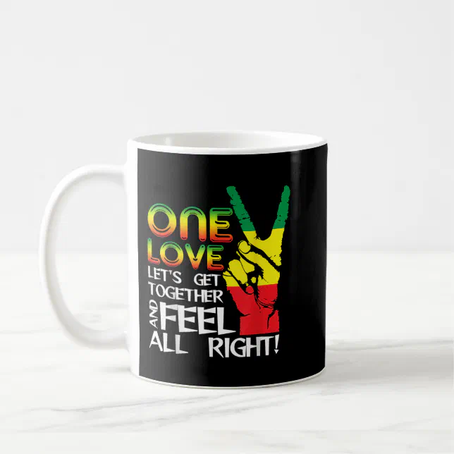Jamaica One Love Reggae Caribbean Music Pride Flag Coffee Mug | Zazzle