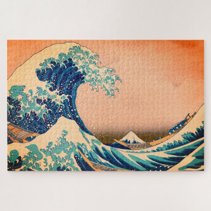 Japan - Japanese Art /Great Wave off Kanagawa Jigsaw Puzzle | Zazzle.com.au