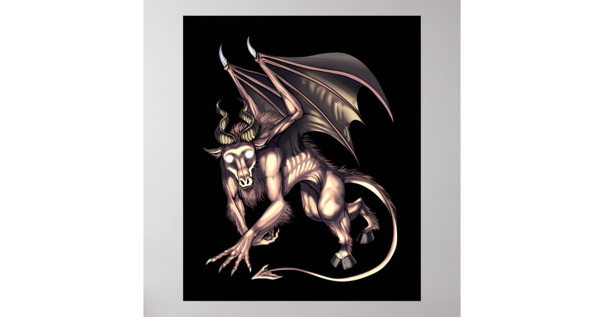 Jersey Devil Cryptid Creature Poster | Zazzle