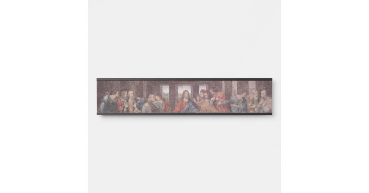 Jesus "Yeshua" The Last Supper, Leonardo da Vinci Door Sign | Zazzle