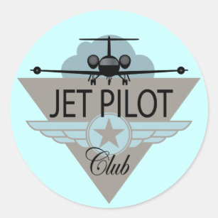 Jet Pilot Stickers | Zazzle AU