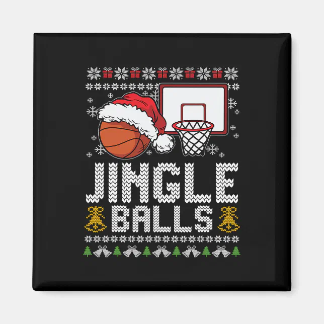 Jingle Balls Ugly Christmas Pajama Cool Sport X-Ma Magnet | Zazzle