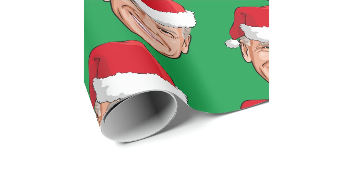 Joe Biden Christmas Wrapping Paper | Zazzle