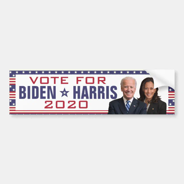 Joe Biden Kamala Harris 2020 Photos President Vice Bumper Sticker | Zazzle