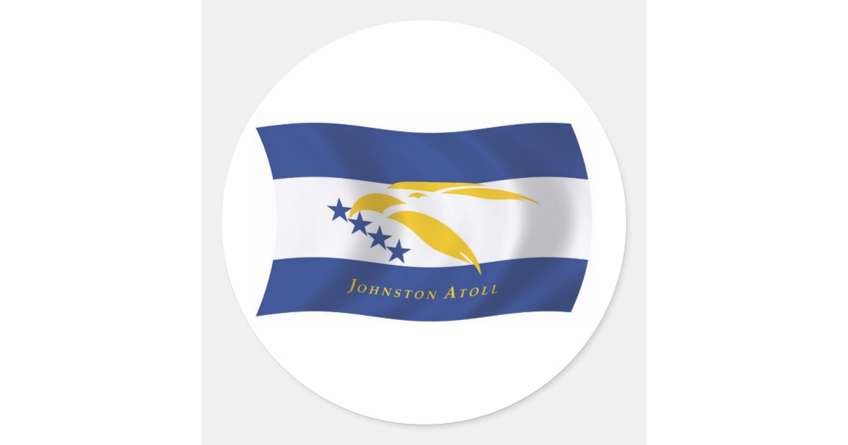 Johnston Atoll Flag Sticker | Zazzle