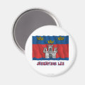 Jönköpings län waving flag with name magnet | Zazzle