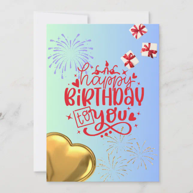 Joyful Wishes Thank You Card | Zazzle