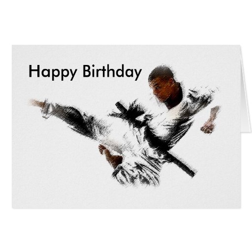 Judo, Happy Birthday Greeting Card | Zazzle