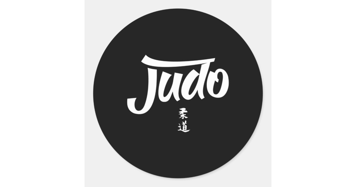 Judo Judoka Mial Judoist Fighter Classic Round Sticker | Zazzle