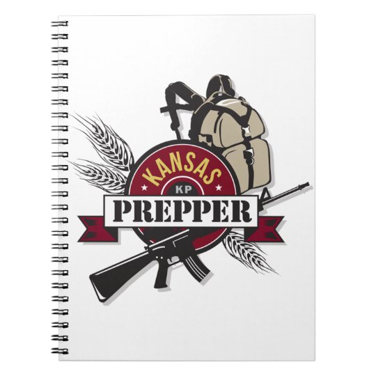 Kansas Prepper Logo Design Notebook | Zazzle.com.au