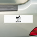 karate man chinese symbols icon bumper sticker | Zazzle