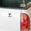 karate man chinese symbols icon bumper sticker | Zazzle