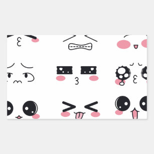 Kawaii Faces Stickers | Zazzle AU