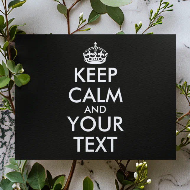 Keep Calm and Carry On - Create Your Own Postcard | Zazzle