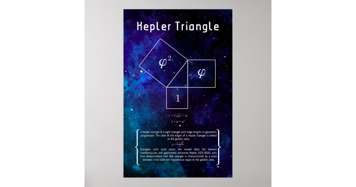 Kepler Triangle Poster | Zazzle