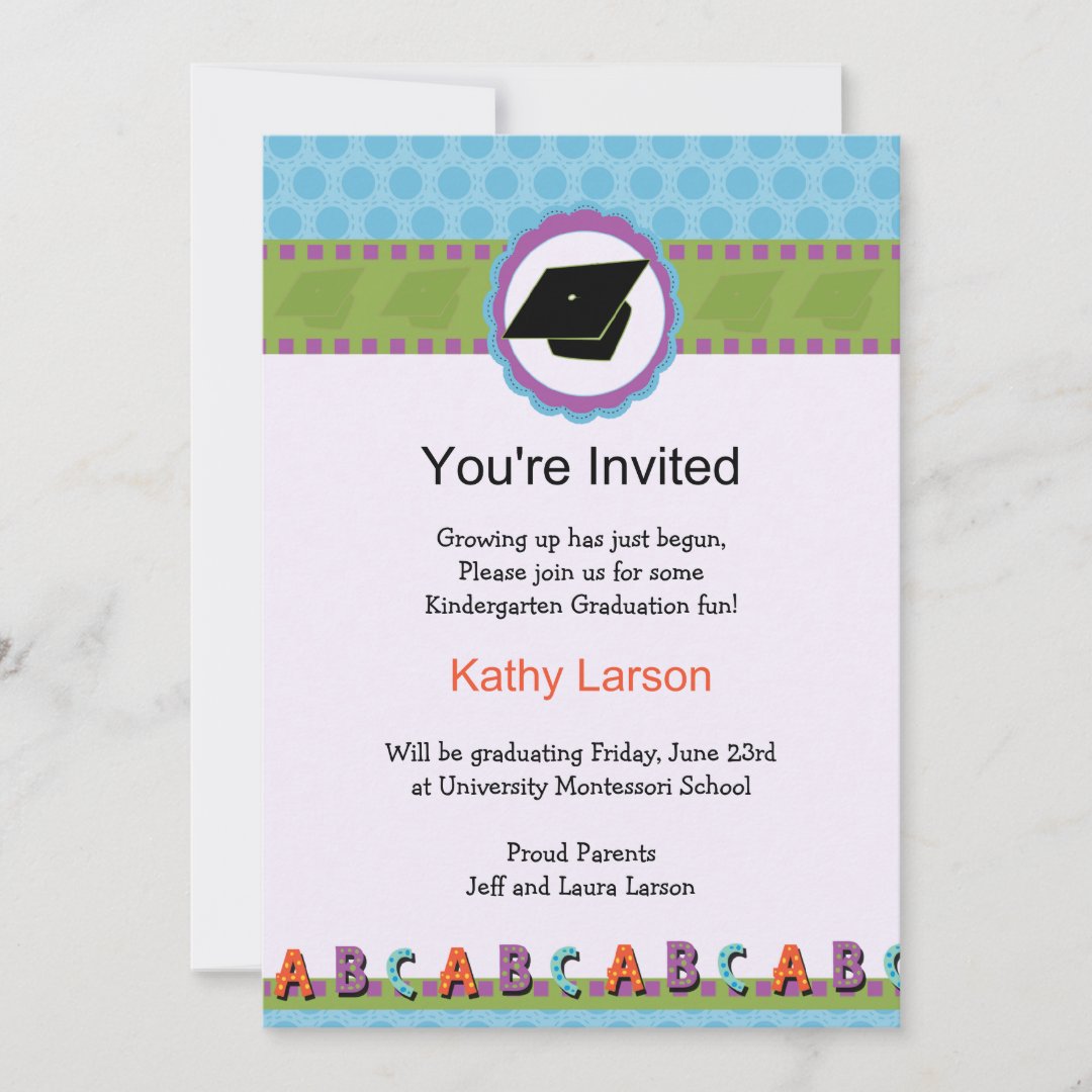Kindergarten Graduation Invitation | Zazzle