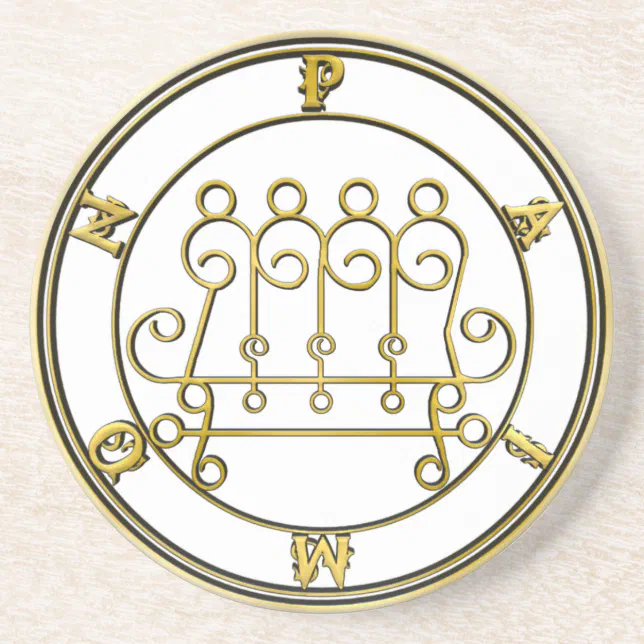 King Paimon Goetia Sandstone Altar Tile Coaster | Zazzle