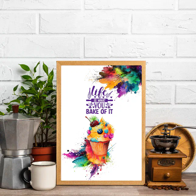 Kitchen poster. Wall art. Housewarming gift Poster | Zazzle
