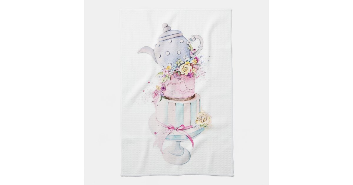 Kitchen Tea Time Tea Towel | Zazzle