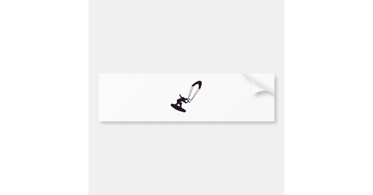 Kiteboarding True Bumper Sticker | Zazzle