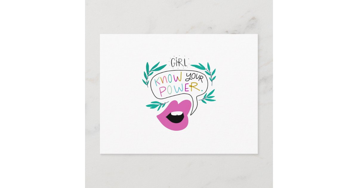 Know Your Power Postcard | Zazzle