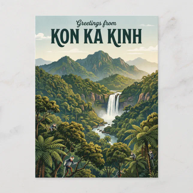Kon Ka Kinh National Park Vietnam Postcard | Zazzle