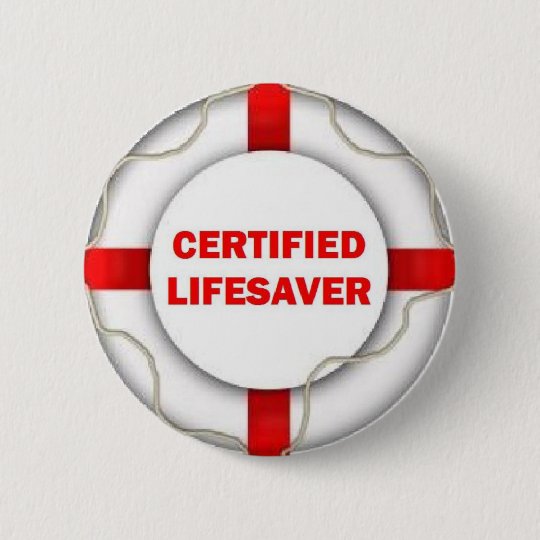 Lake Certified Lifesaver 6 Cm Round Badge | Zazzle.com.au