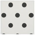 Large Black White Polka Dots Craft Sewing Quilting Fabric | Zazzle