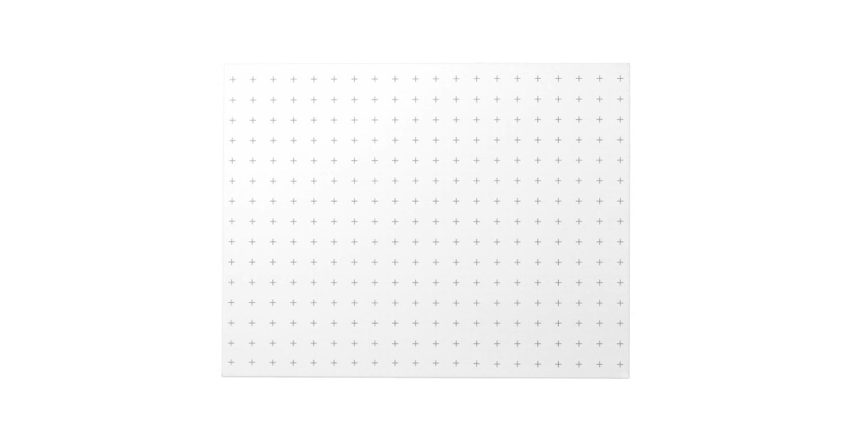 Large Cross Graph Paper Note Pad | Zazzle
